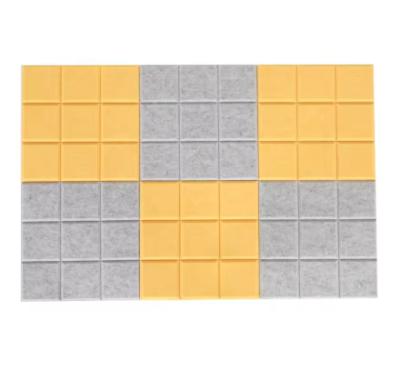 China Polyester Fiber Acoustic Panel high density polyester sound absorber polyester acoustical sound absorbing panel for sale