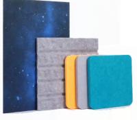 China Polyester Fiber Acoustic Panel sound absorbing panels for home sound absorbing wall art for sale