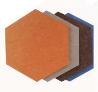 China Polyester Fiber Acoustic Panel high density polyester hexagon sound tiles polyester acoustical sound absorbing panel for sale