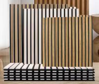 China wooden slat acoustic wall panels acoustic slat wood soundproof wall panels natural walnut acoustic slat wood wall panels for sale
