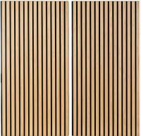 China wooden slat acoustic wall panels acoustic wood wall veneer slat panels walnut acoustic slat wood wall panel for sale