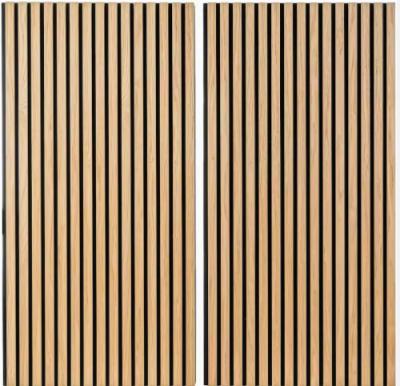 China wooden slat acoustic wall panels acoustic wood wall veneer slat panels walnut acoustic slat wood wall panel for sale