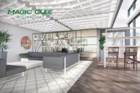 China Recycled Polyester Fiber Acoustic Ceiling Tiles for Office and Meeting Rooms PET Wall Panel for sale