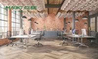 China Sound-Absorbing Eco-Friendly Polyester Fiber Acoustic Panel PET Acoustic Ceiling Tiles for sale