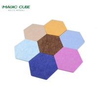 China Polyester Fiber Sound Absorbing Panel for Interior Decoration Hexagon Noise Reduction Wall Tiles for sale
