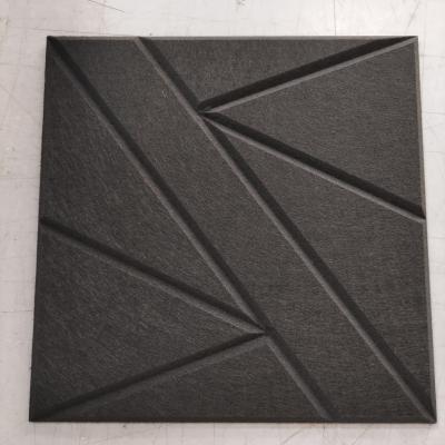 China Polyester Fiber Sound Absorbing Board for Wall Design Pet Acoustic Board with Different Designs for sale