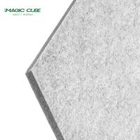 China Hexagon Shape Polyester Fiber Acoustic Panel Noise Reduction and Soundproof PET Panel for sale