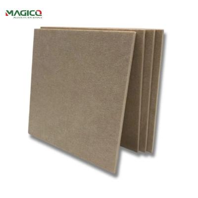 China Sound Absorption Polyester Fiber Acoustic Panels Square Fire-rated PET Acoustic Board for sale