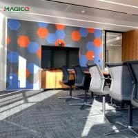 China Low VOC Polyester Fiber Acoustic Panel Odorless Interior Wall Sound Absorption for sale