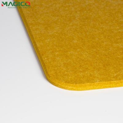 China Sound Absorption Pet Panel with Bevel Egde Polyester Fiber Acoustic Sheet for Theater Wall for sale