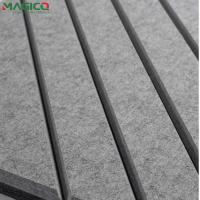 China Grooving Acoustic Fiber Board for Interior Wall Panel Polyester Sound Absorption Felt for sale