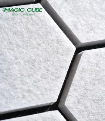 China Hexagon Polyester Fiber Acoustic Panel for Hall and Studio with Excellent Decoration for sale