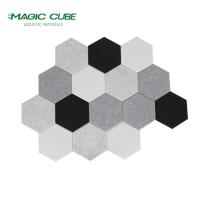 China Hexagon Polyester Fiber Acoustic Panel for Hall and Studio with Excellent Decoration for sale