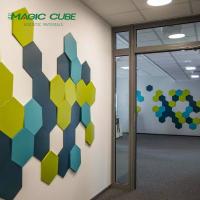China Hexagon Polyester Fiber Acoustic Panel for Hall and Studio with Excellent Decoration for sale