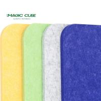 China Long Strip Rectangular Pattern Polyester Fiber Acoustic Panel For Full Wall Installation for sale