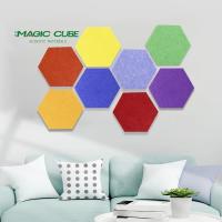 China Honeycomb-style Interior Design Hign Density PET Acoustic Panel For Conference Rooms Background for sale