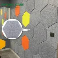 China Eco Friendly Honeycomb PET Acoustic Panel Indoor Sound Absorbing Panel For Conference Room Wall Decoration for sale