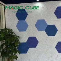 China Hexagonal Recycled Polyester Acoustic Panels - Colorful, Eco-Friendly Sound Absorbing Tiles For Cafes & Creative Offices for sale