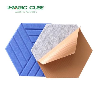 China Eco Friendly Hexagon Acoustic Panel Designed To Improve Sound And Reduce Echo In Theaters Studios And Audi for sale