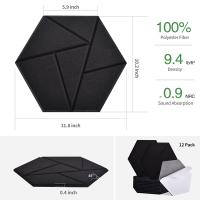 China Eco Friendly Hexagon Acoustic Panel Designed To Improve Sound And Reduce Echo In Theaters Studios And Audi for sale