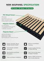 China Soundproofing 2400*600*21mm Akupanel Wood Fiber Fireproof Sound Acoustic Wood Wall Panel Ceiling for sale