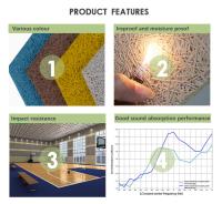 China Easy Installation 20mm Thickness Acoustic Panels with Nails and 600-630kg/M3 Density for sale
