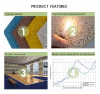 China 15mm/ 20mm/ 25mm/ 35mm Thickness Custom Colors Wood Wool Sound Absorption Acoustic Panels for sale