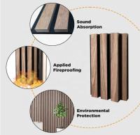 China Factory Custom Akustik Panel Wood Slat Panel For Hotel Apartment Office Building Decor Acoustic Wall Panel Akupanel for sale
