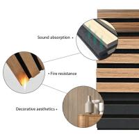 China Customized Fireproof Wood Bedroom Slat Board with Melamine Finish and 3 Side Veneer for sale