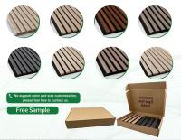 China Veneer Finish Decorative Sound Absorbing Akupanel Wood Slatted Acoustic Panel 9mm/12mm for sale