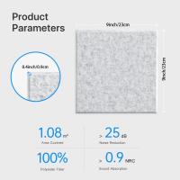 China High Density 9/12/24mm Thickness Polyester Sound Absorber Acoustic Panels PET Acoustic Panels Felt for sale