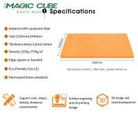 China Nursery Yellow Acoustic Panel Manufactured From Durable Materials To Provide Sound Absorption Solutions for sale