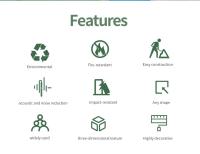 China Office Soundproofing 3D Acoustic Panel Polyester Environmental Protection for sale