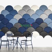 China Flexible Polyester Fiber Acoustic Panel Designed To Fit Curved Surfaces For Sofas Backdrops for sale