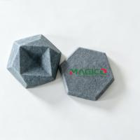 China Eco Friendly Hexagonal Polyester Fiber Acoustic Panel Designed To Enhance Acoustic Environments In Offices for sale