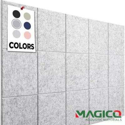 China Impact Resistant Polyester Fiber Acoustic Panel Providing Durable Acoustic Treatment For Traffic Areas for sale