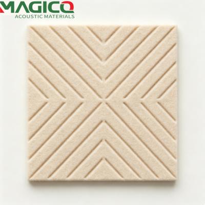 China Acoustic Treatment Solution Featuring Acoustic Panel With V Cuts To Minimize Sound Reflection for sale