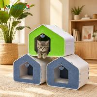 China Triangular-Roof Modular Cat Village Blocks With Arched Doorways For Flexible Layouts In Multi-Cat Families for sale