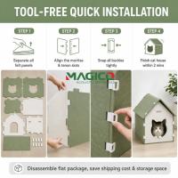 China Two-Story Storefront Cat Villa With Cloud Top And Multiple Cubbies For Cat Cafés And Multi-Cat Homes for sale