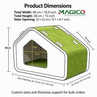 China Triangular-Roof Modular Cat Village Blocks With Arched Doorways For Flexible Layouts In Multi-Cat Families for sale
