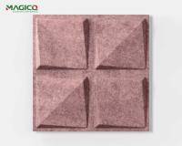 China Customized Polyester Fiber Acoustic Panel 3D Eco Friendly For Office Building for sale
