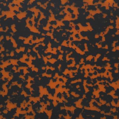 China Orange Black Tortoise Shell Celluloid Sheet Veneer For Guitar Picks Drums Decor for sale