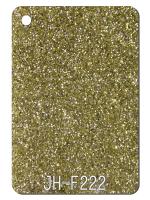 China Non Toxic Light Gold Glitter Acrylic Sheets Jewellery Decor for sale