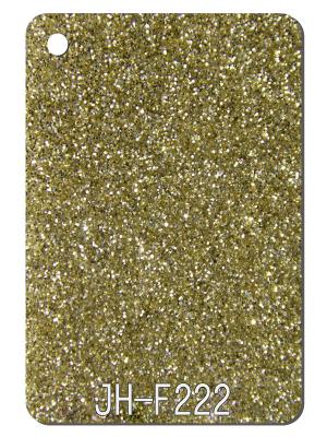 China Non Toxic Light Gold Glitter Acrylic Sheets Jewellery Decor for sale