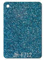 China 10MM Thickness Blue Glitter Acrylic Sheets Home Exhibition Rack Decoration for sale