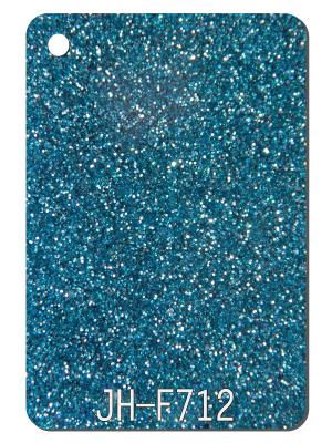 China 10MM Thickness Blue Glitter Acrylic Sheets Home Exhibition Rack Decoration for sale