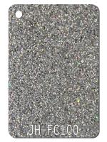 China 3mm Thick Silver Colored Glitter Acrylic Sheets Custom Gift Box Light Decor for sale
