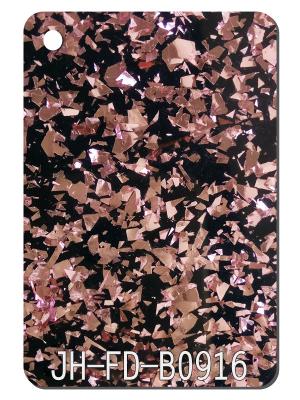 China Pink Black Chunky Glitter Acrylic Sheet Perspex Plexiglass Board for sale
