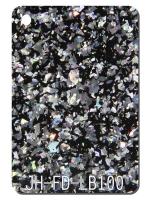 China 1040x620mm Silver Black Chunk Glitter Acrylic Sheets Home Improvement Decor for sale
