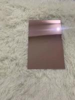 China Acid Resistant Rose Gold Plexiglass Mirror Sheets 830x1220mm Furniture Crafts for sale